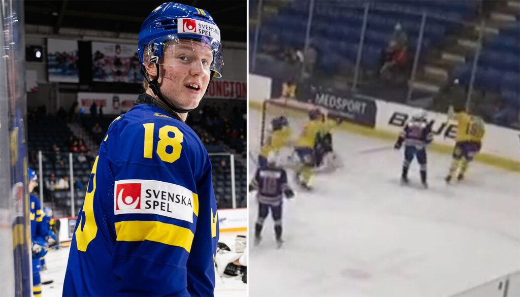 Juniorkronorna föll - trots hattrick från Filip Bystedt